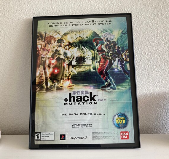 Retro JRPG .hack//mutation 2002 Framed Magazine Ad Vintage - Etsy
