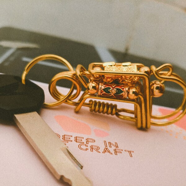 Brass Keychain - Etsy