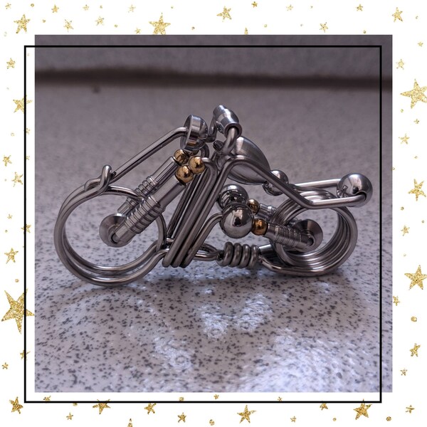 Motorcycle Keychain - Etsy