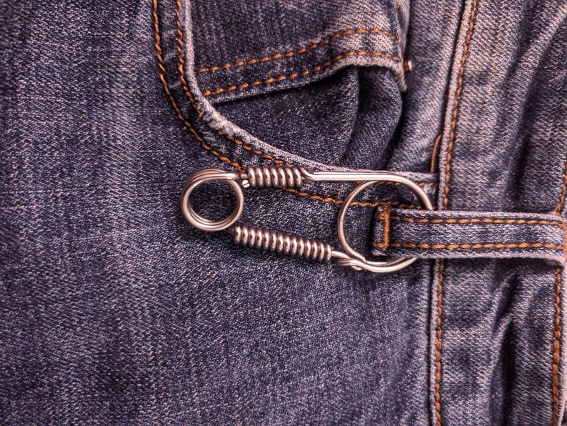 Minimalist Unique Wire Carabiner Keychain Super Durable - Etsy