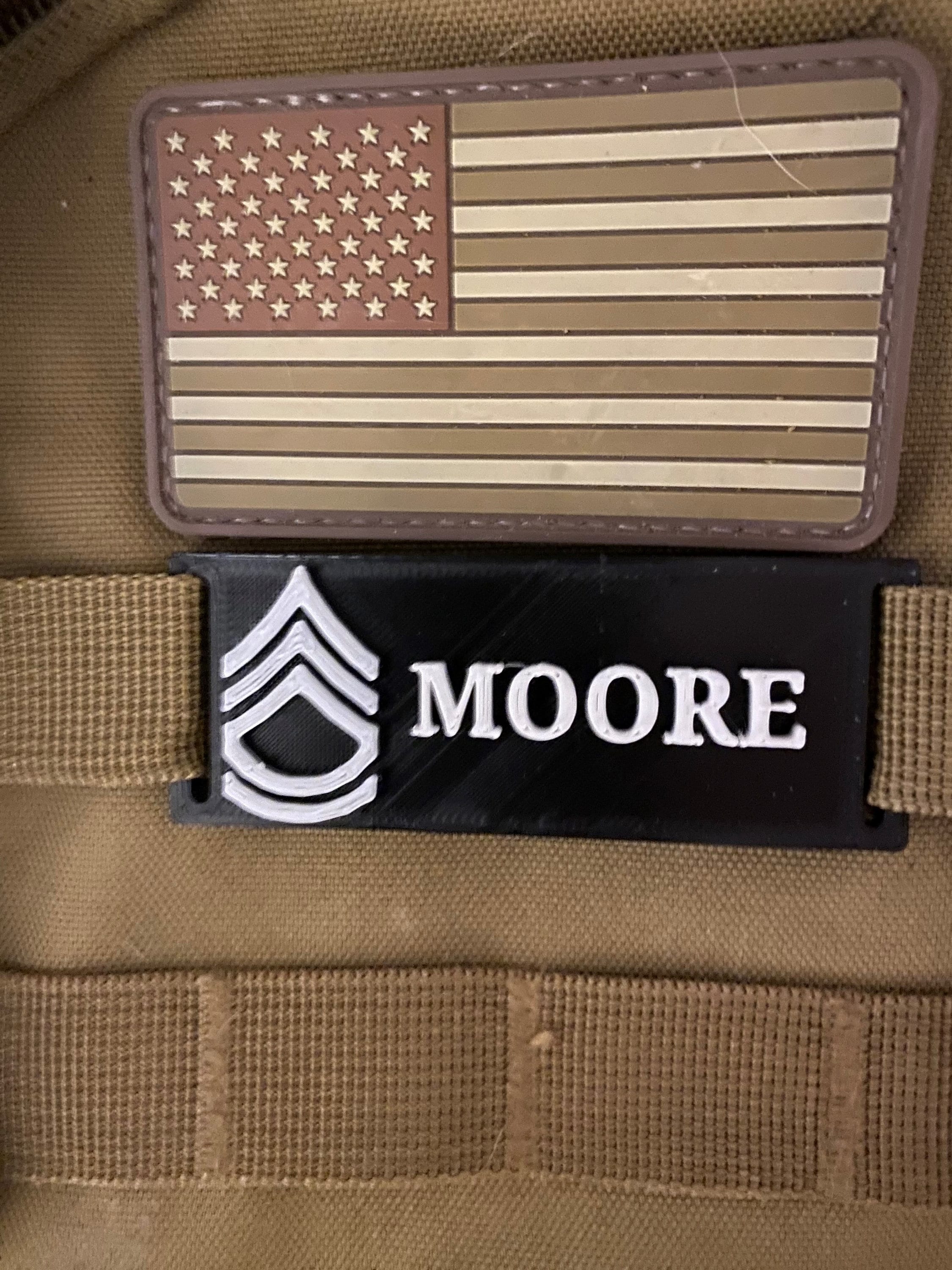 3D Printed Molle Nameplate - Etsy