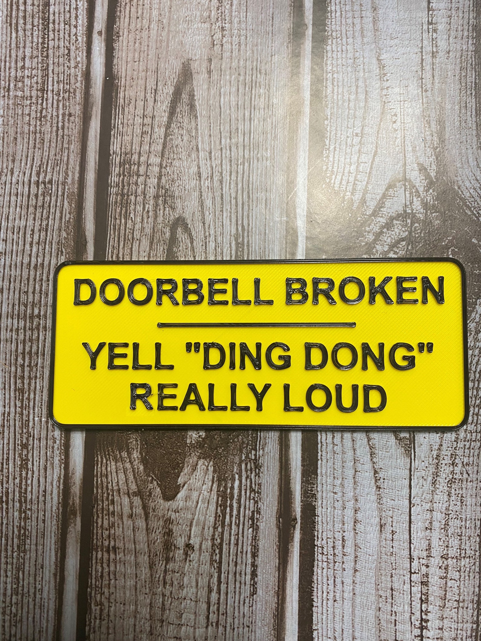 3D Printed Doorbell Broken Sign - Etsy