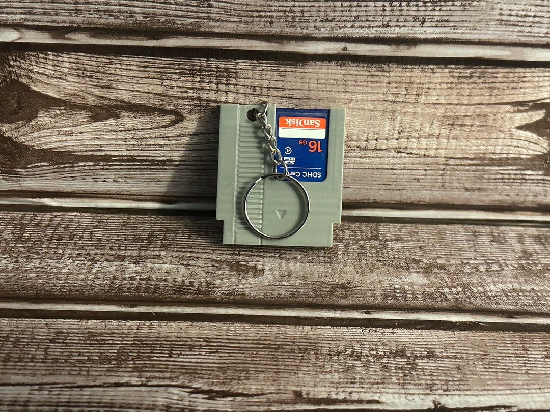 3D Printed NES SD Card Holder Keychain - Etsy