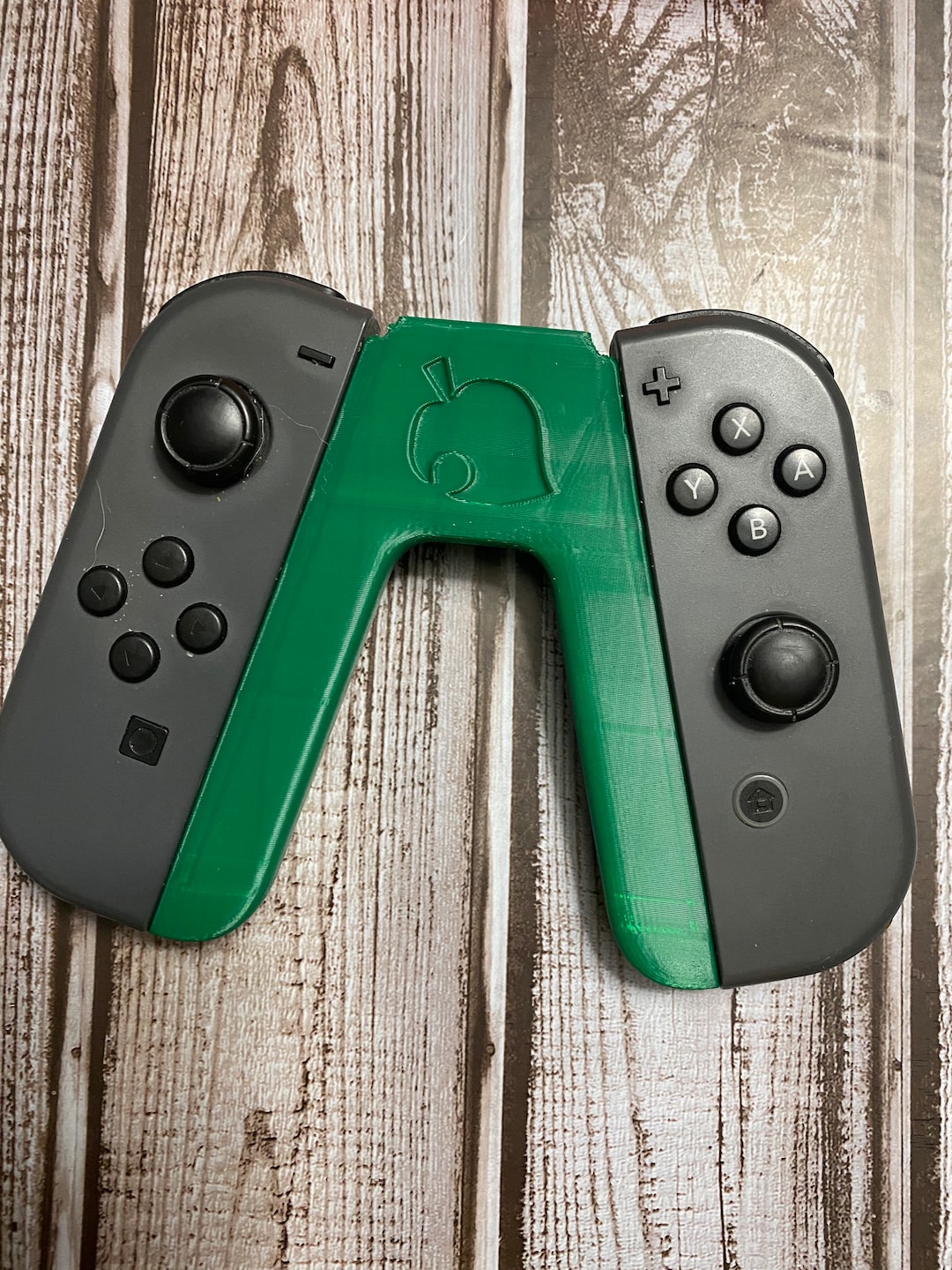 3D Printed Animal Crossing (leaf Logo) Joycon Grip - Etsy