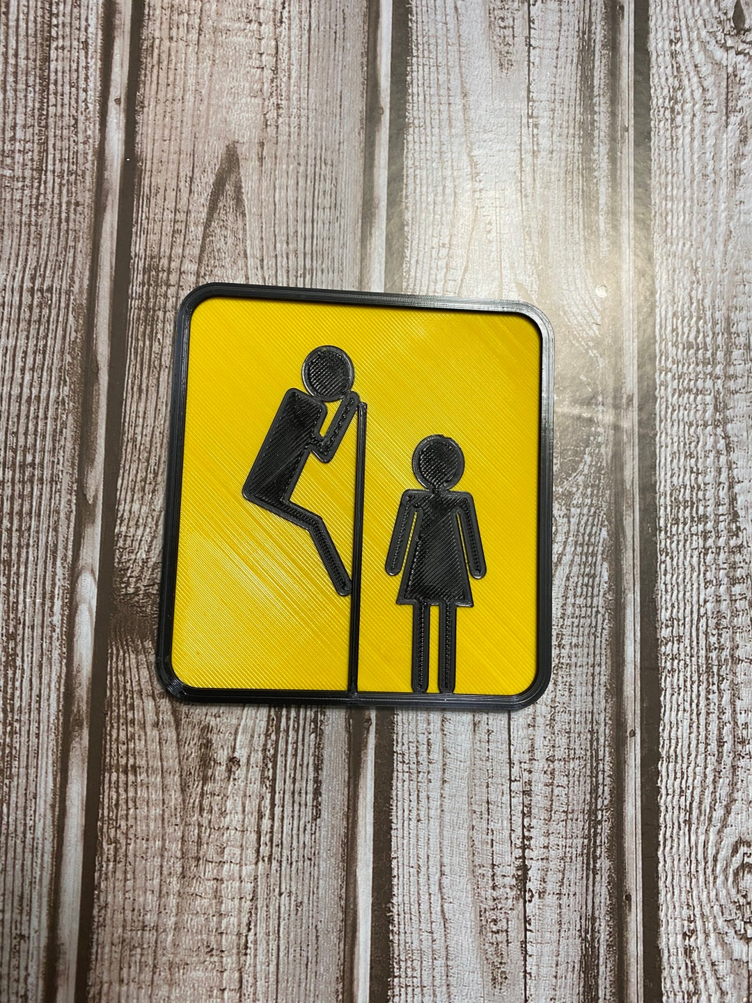 3D Printed Bathroom Sign - Etsy