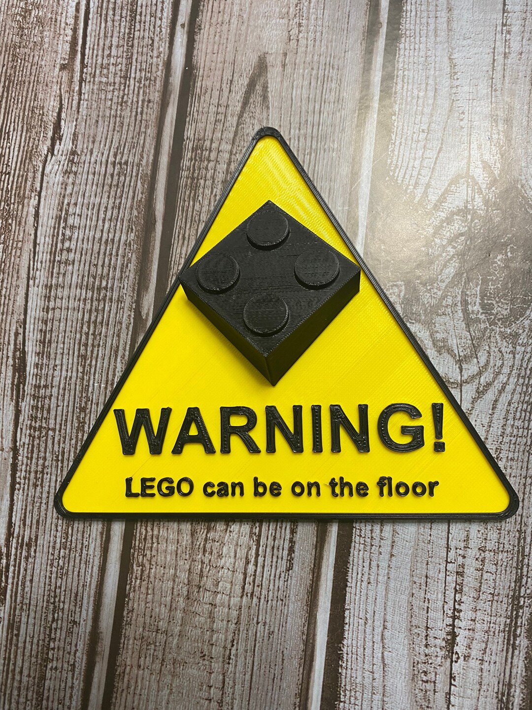 3D Printed Brick Warning Sign - Etsy