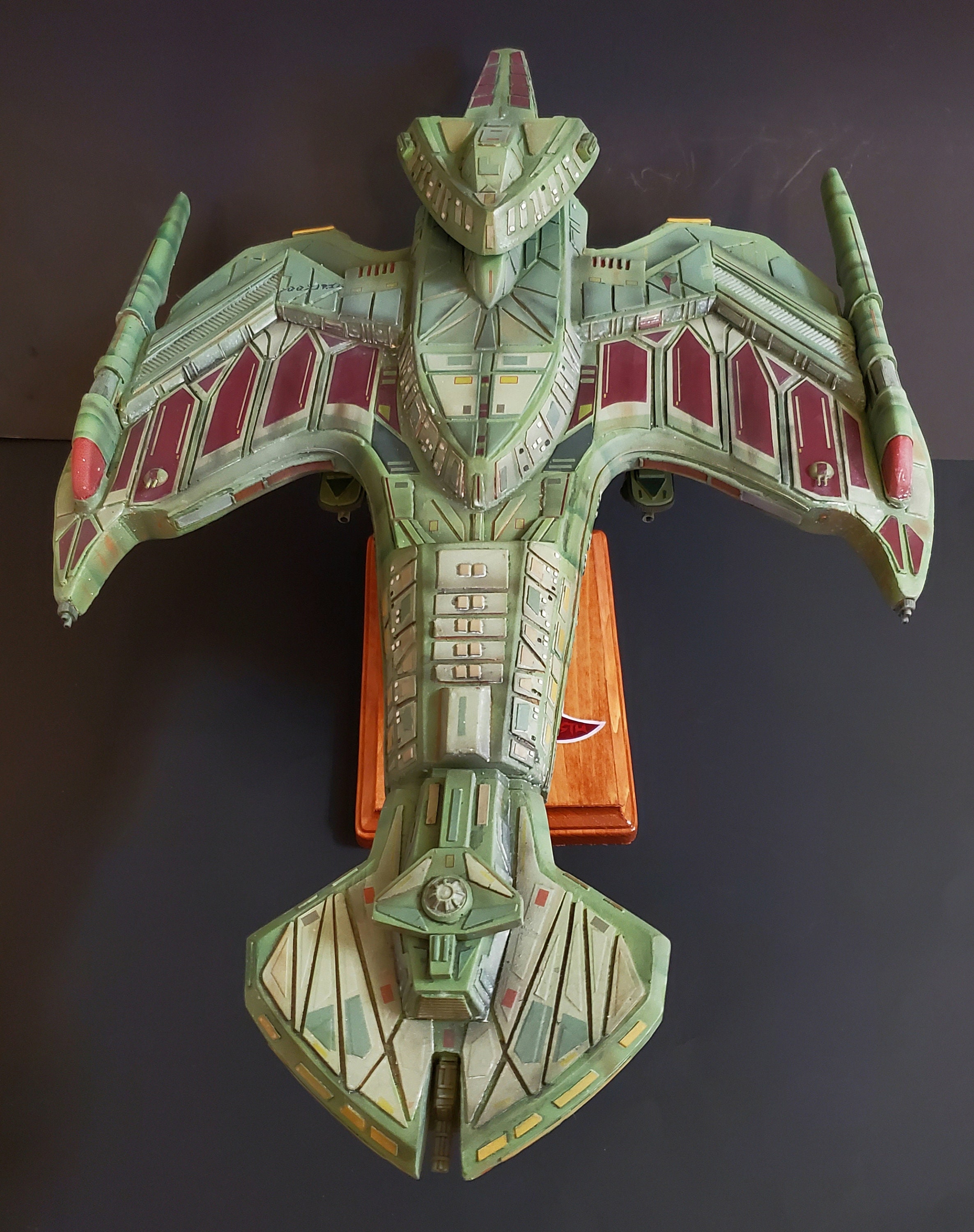 MASSIVE Fully Finished 1/1400 Scale Star Trek Klingon Negh'var Class ...