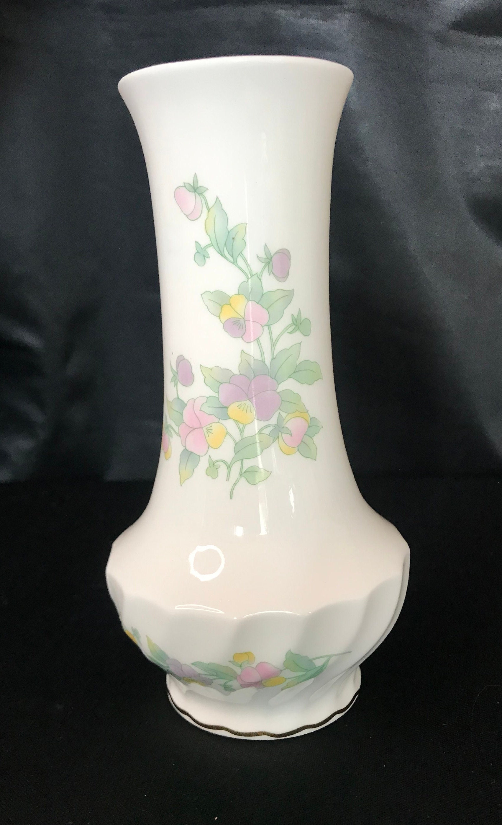 Vintage Royal Worcester of Spode Hammersley Bone China Floral Vase ...
