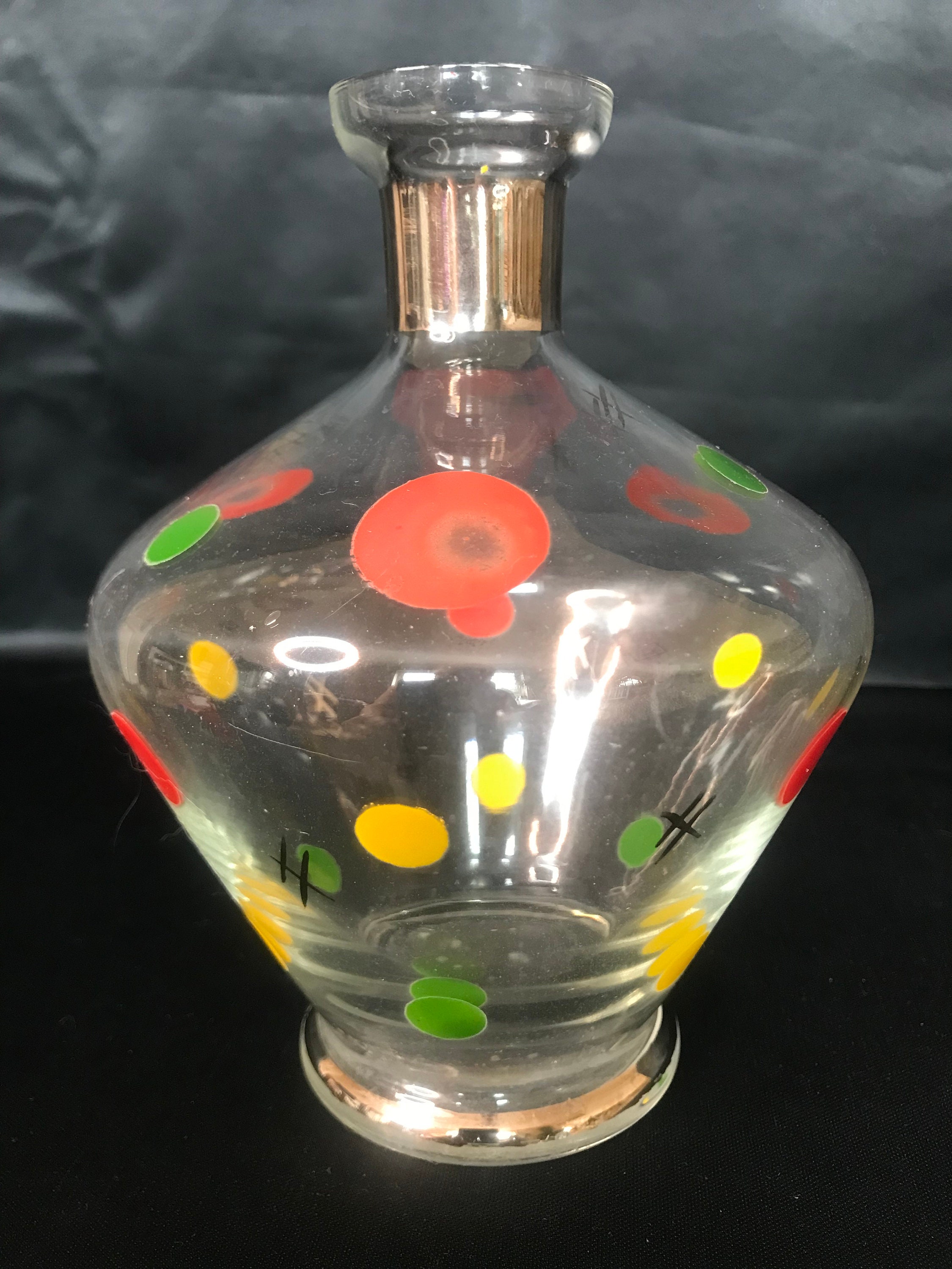 Mid-century Colourful Blob Glass Decanter/vase Iconic Sixties Design ...