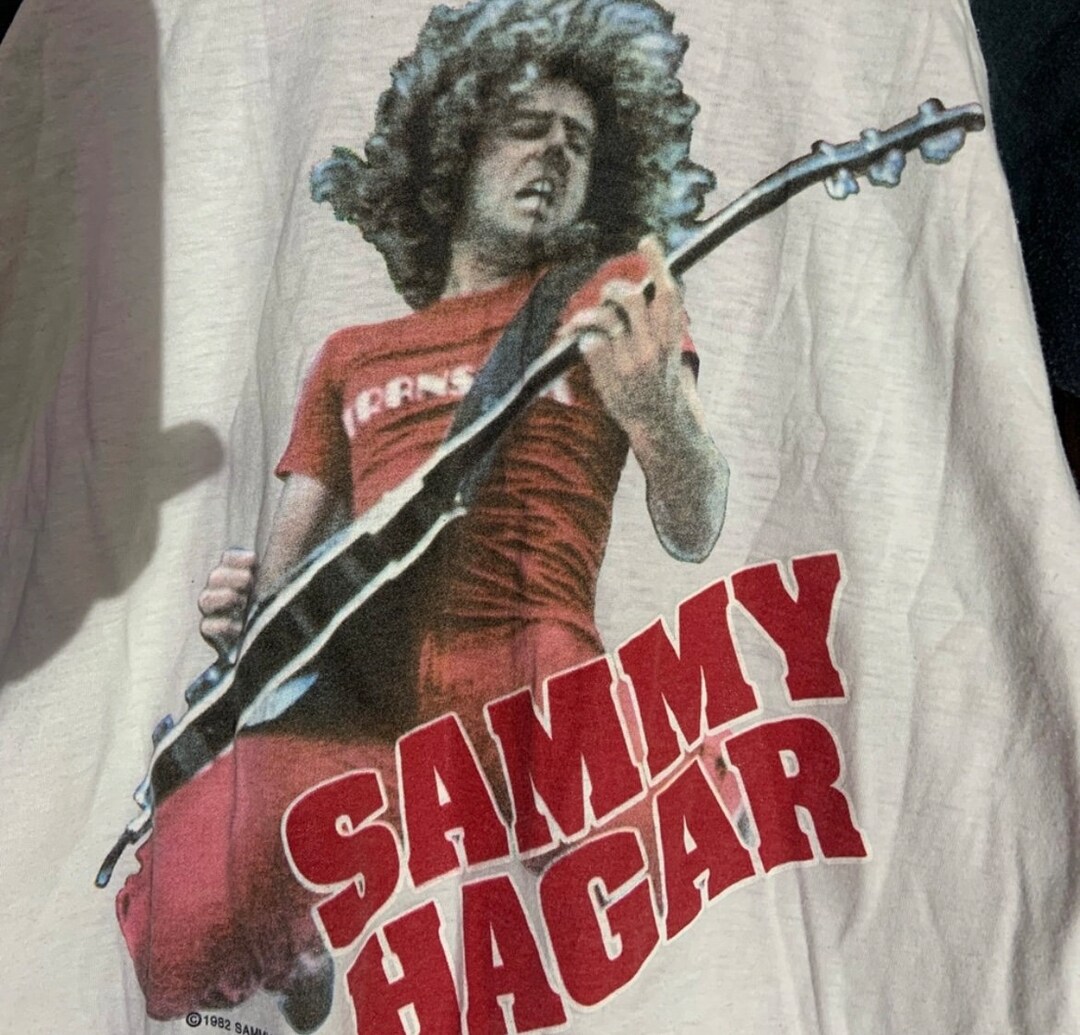 Sammy Hagar Small White Graphic Vintage Original Tour Tshirt - Etsy