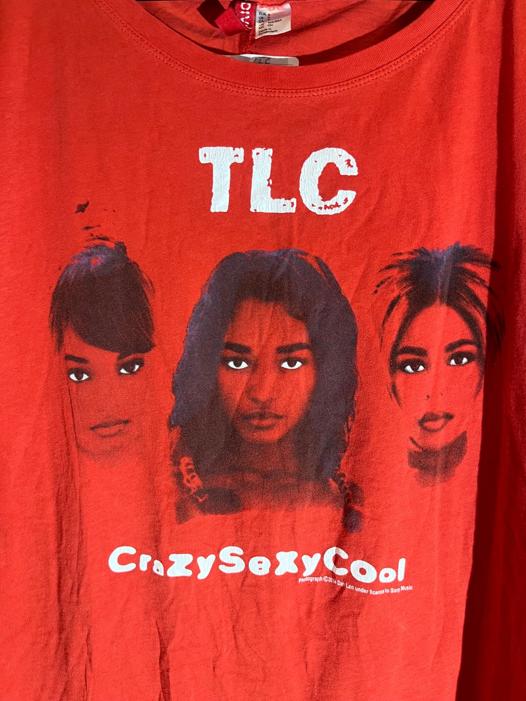 TLC Small Red Graphic Vintage Preowned Tshirt - Etsy