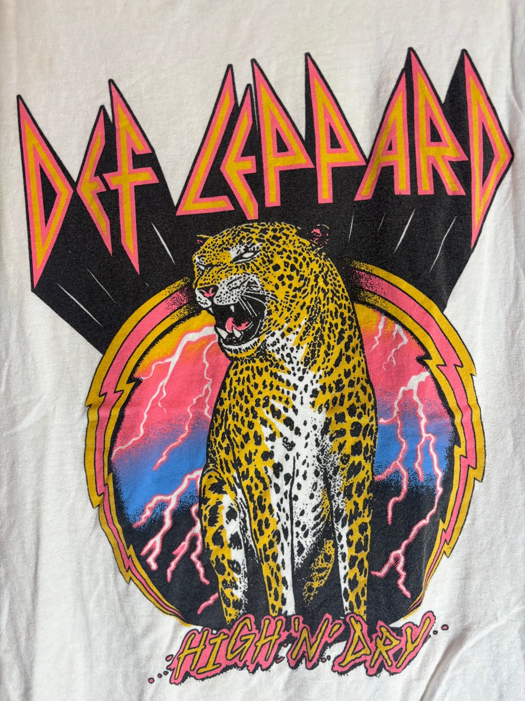 Def Leppard Small White Graphic Vintage Preowned Tshirt - Etsy