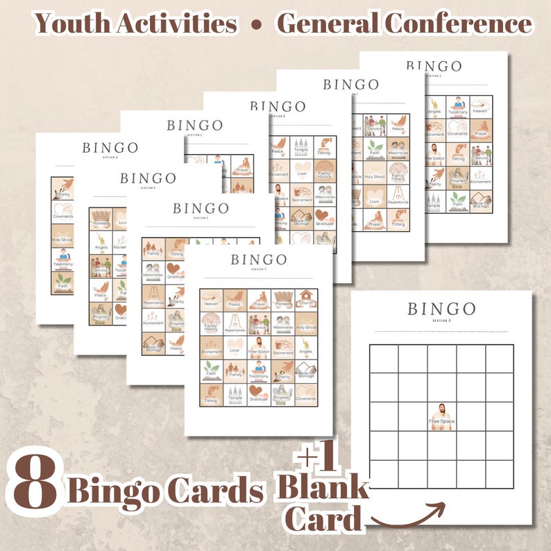 LDS | Bingo Cards | General Conference | Game Ideas | Printable ...