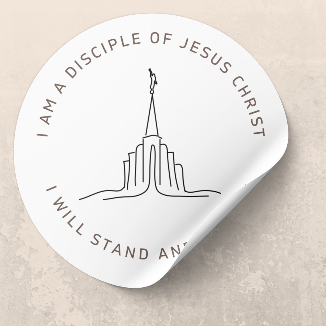 2024 LDS Youth Theme | Sticker | I Am a Disciple of Christ | Temple ...