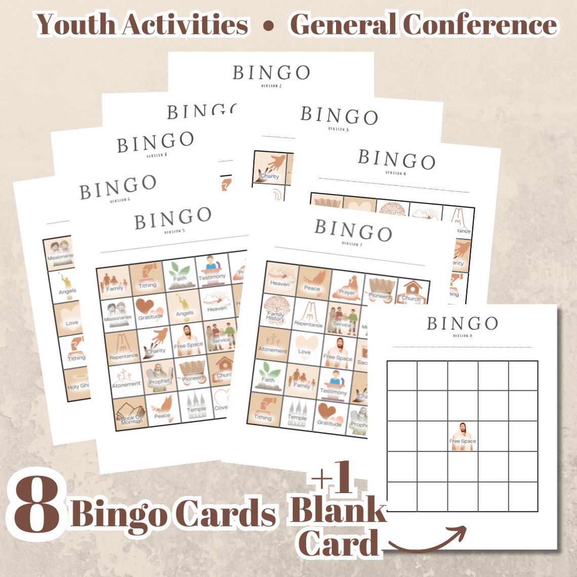LDS | Bingo Cards | General Conference | Game Ideas | Printable ...
