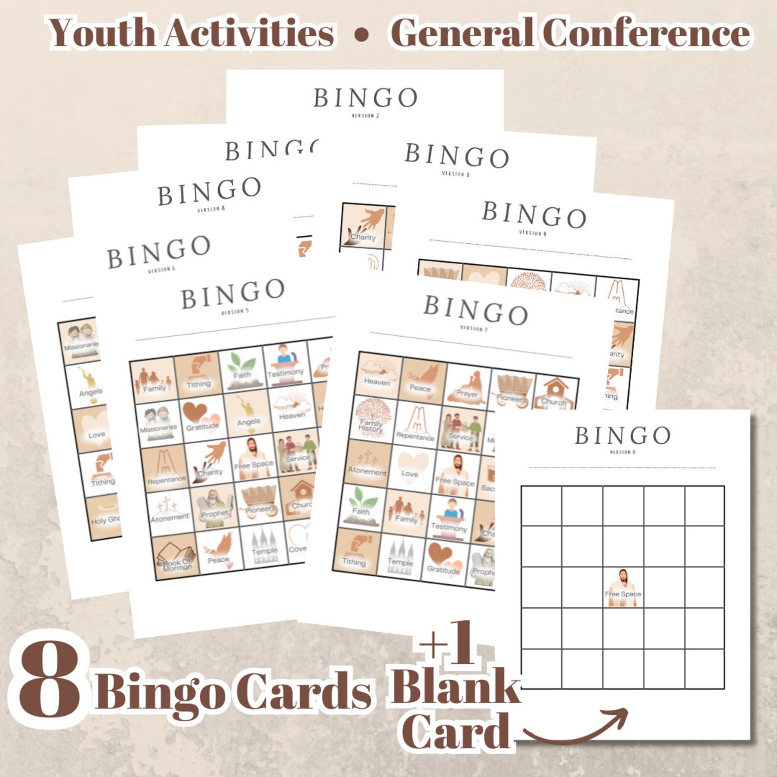 LDS | Bingo Cards | General Conference | Game Ideas | Printable ...