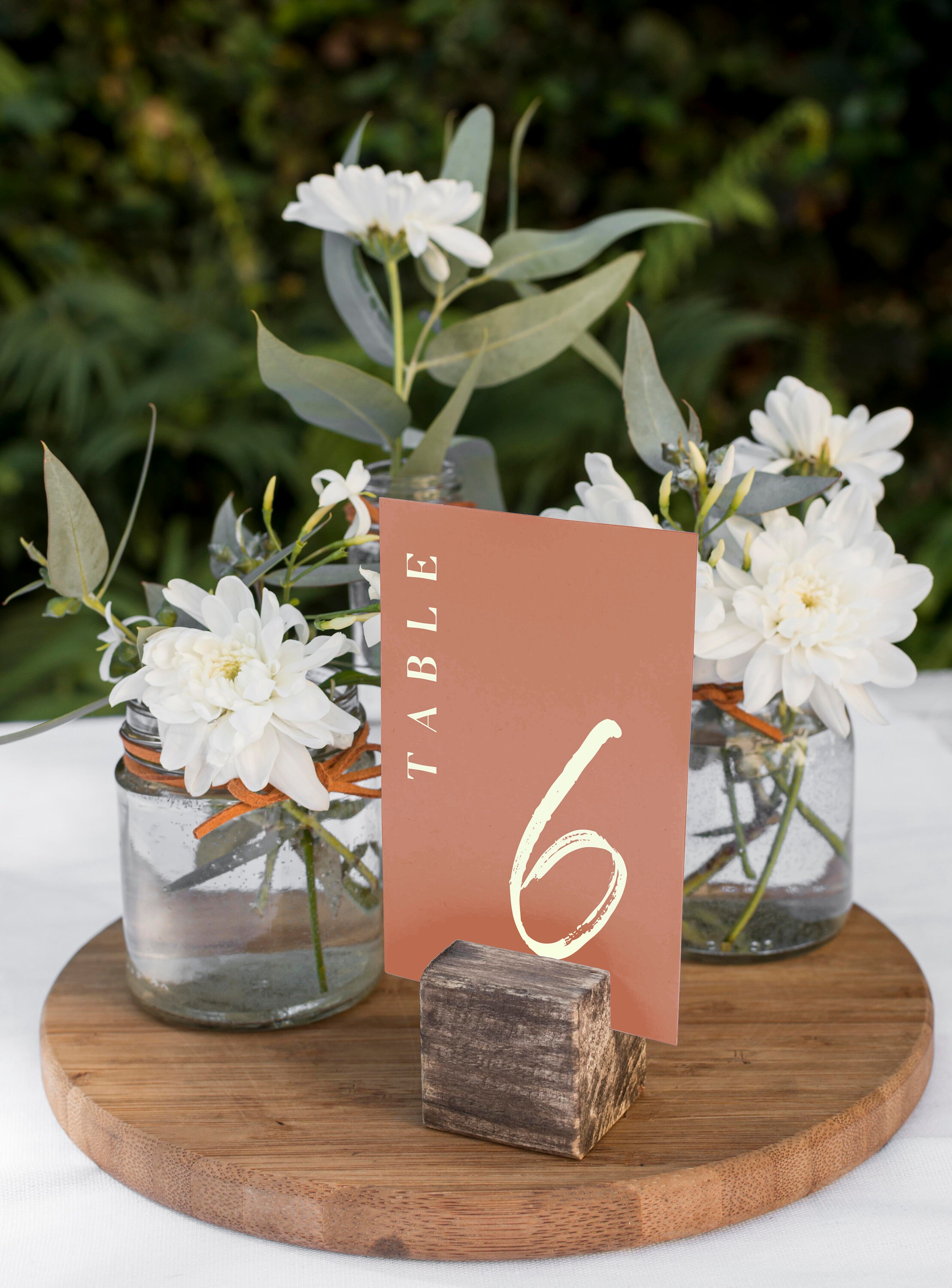 Burnt Orange Wedding Table Numbers Template, Terracotta Table Numbers ...