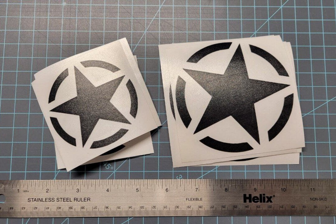 Military ARMY Star Vinyl Decal - Etsy