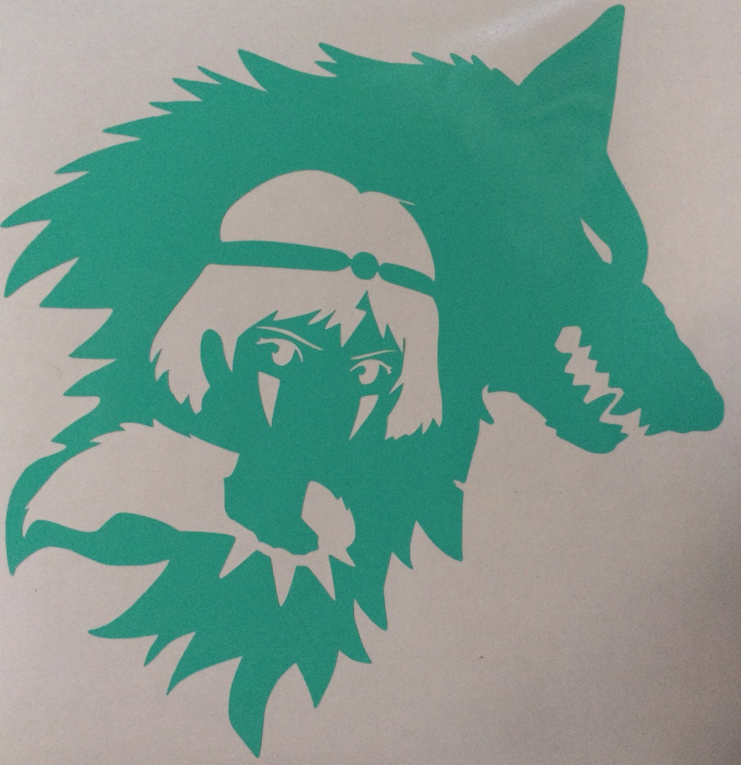 Forest Spirits Princess Mononoke Inspired Vinyl Sticker Decal Car ...
