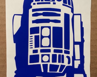 Star Wars Droid Sticker Vinyl Stickers Star Wars R2D2 Droid Sticker ...