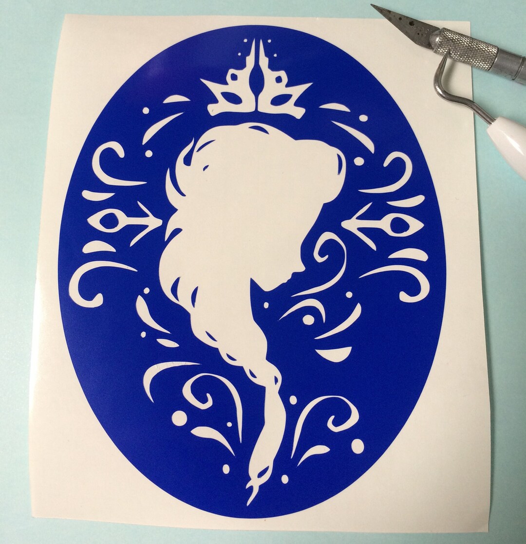 Elsa Frozen Inspired Vinyl Sticker Decal Car Window Sticker - Etsy