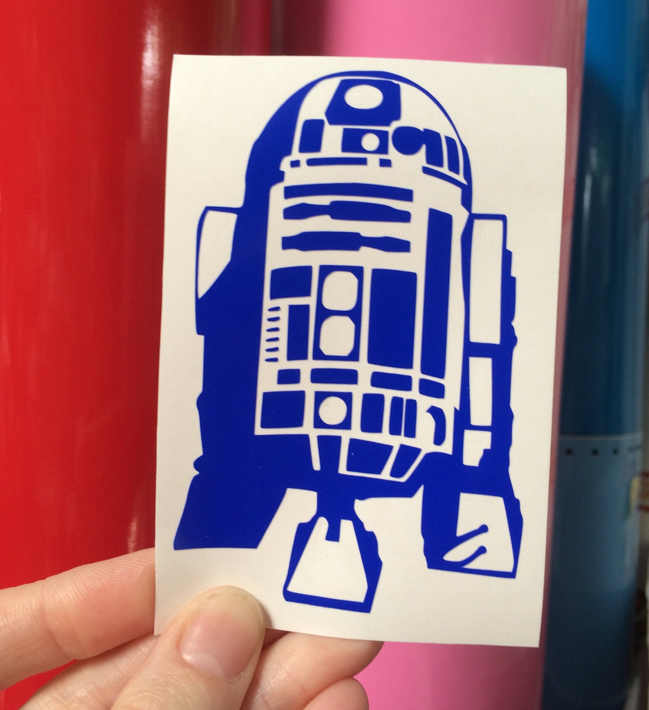 R2-D2 Star Wars Inspired Vinyl Sticker Decal Car Window Sticker - Etsy