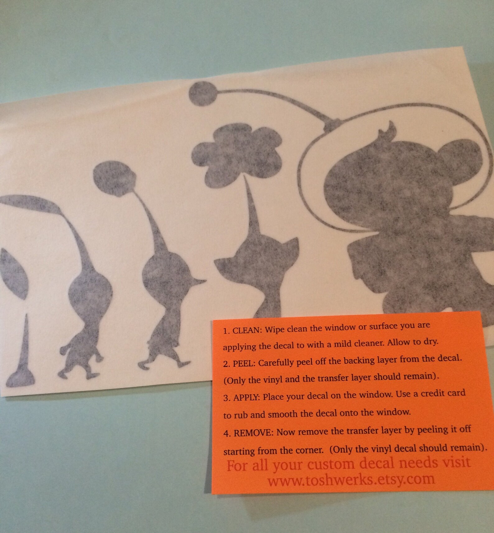 Pikmin Inspired Vinyl Sticker Decal Car Window Sticker - Etsy