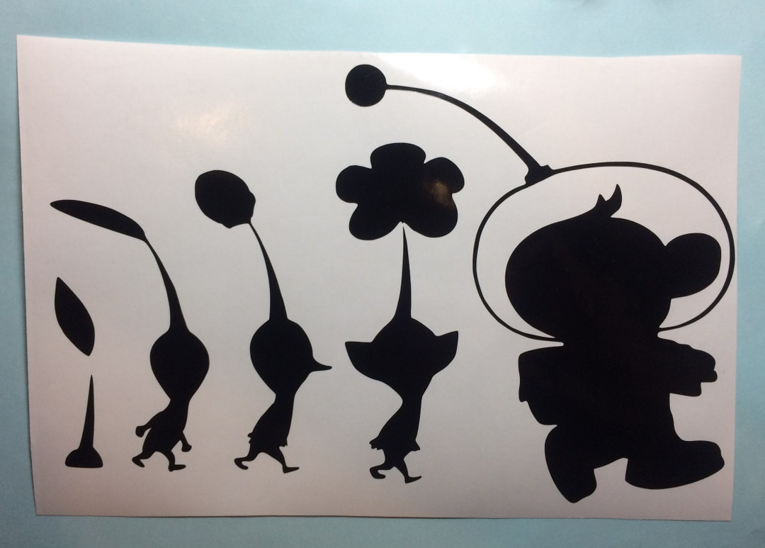 Pikmin Inspired Vinyl Sticker Decal Car Window Sticker - Etsy