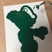 Mario Bros Luigi Inspired Vinyl Sticker Decal Car Window Sticker - Etsy