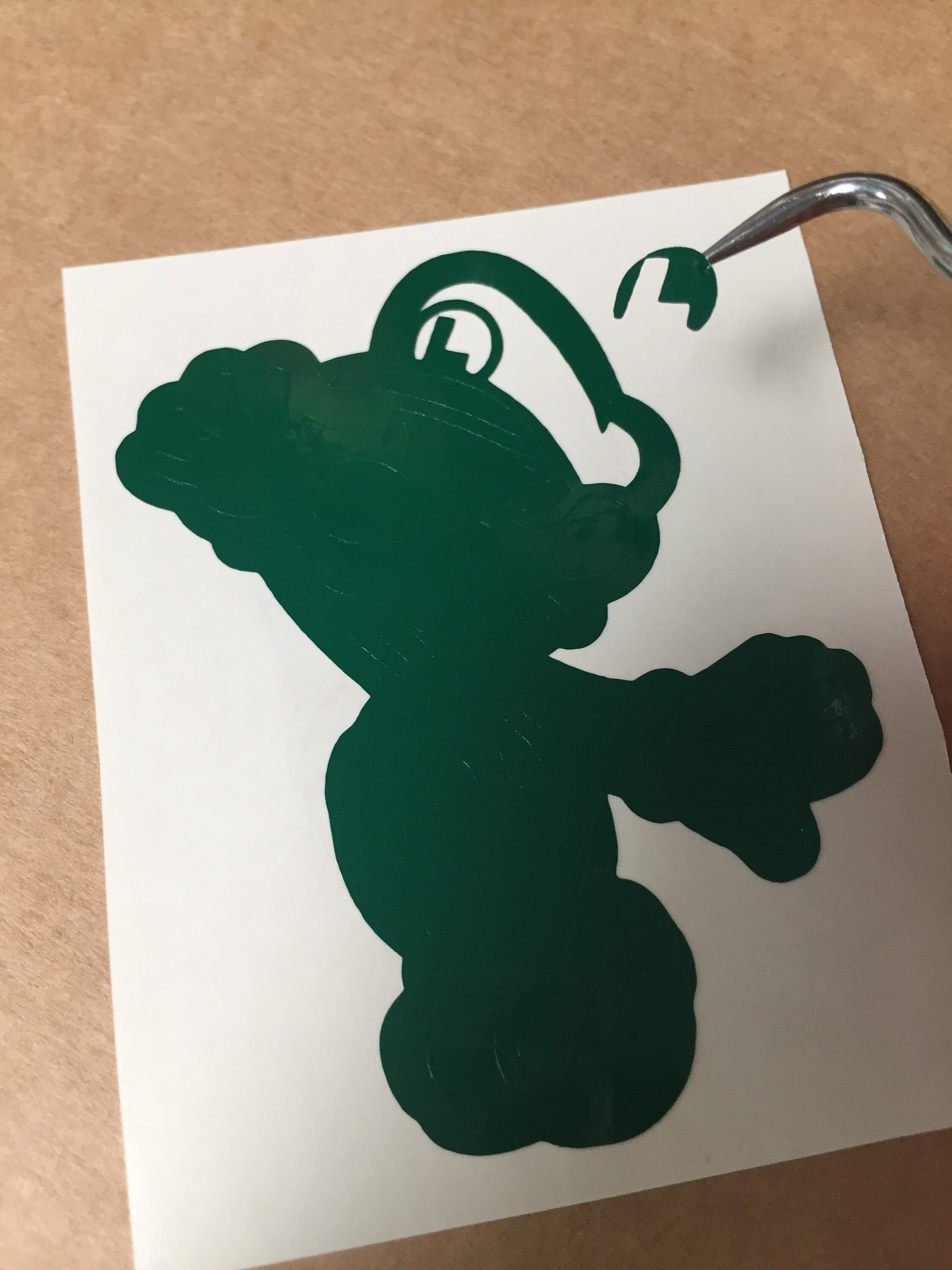 Mario Bros Luigi Inspired Vinyl Sticker Decal Car Window Sticker - Etsy