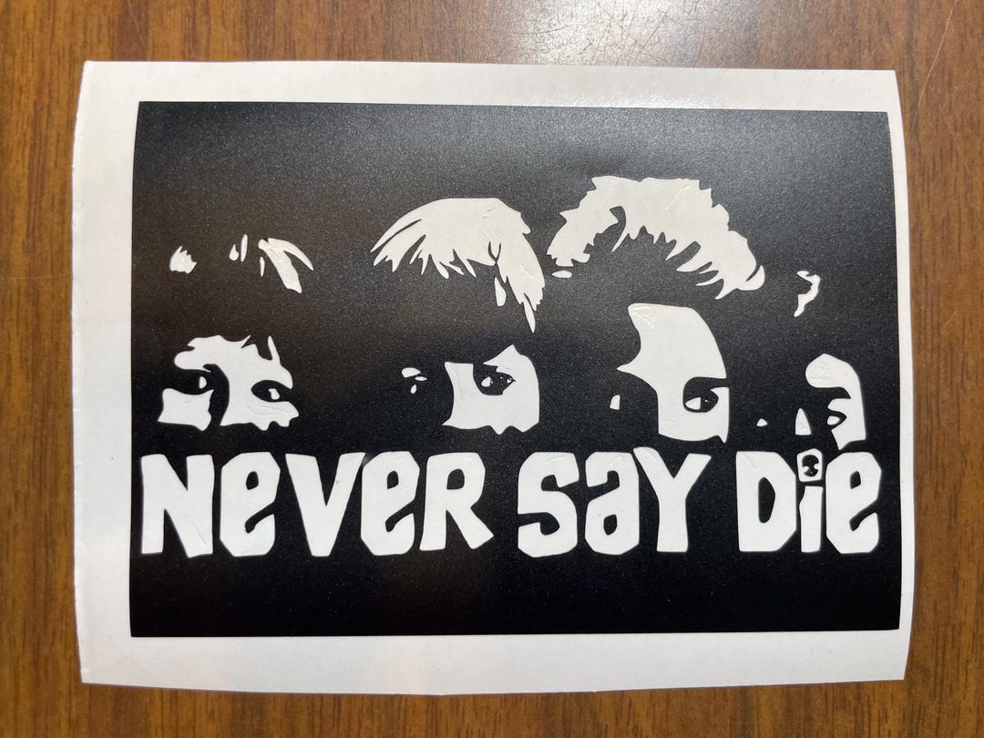 Goonies Never Say Die Inspired Vinyl Sticker Decal Car Window Sticker ...