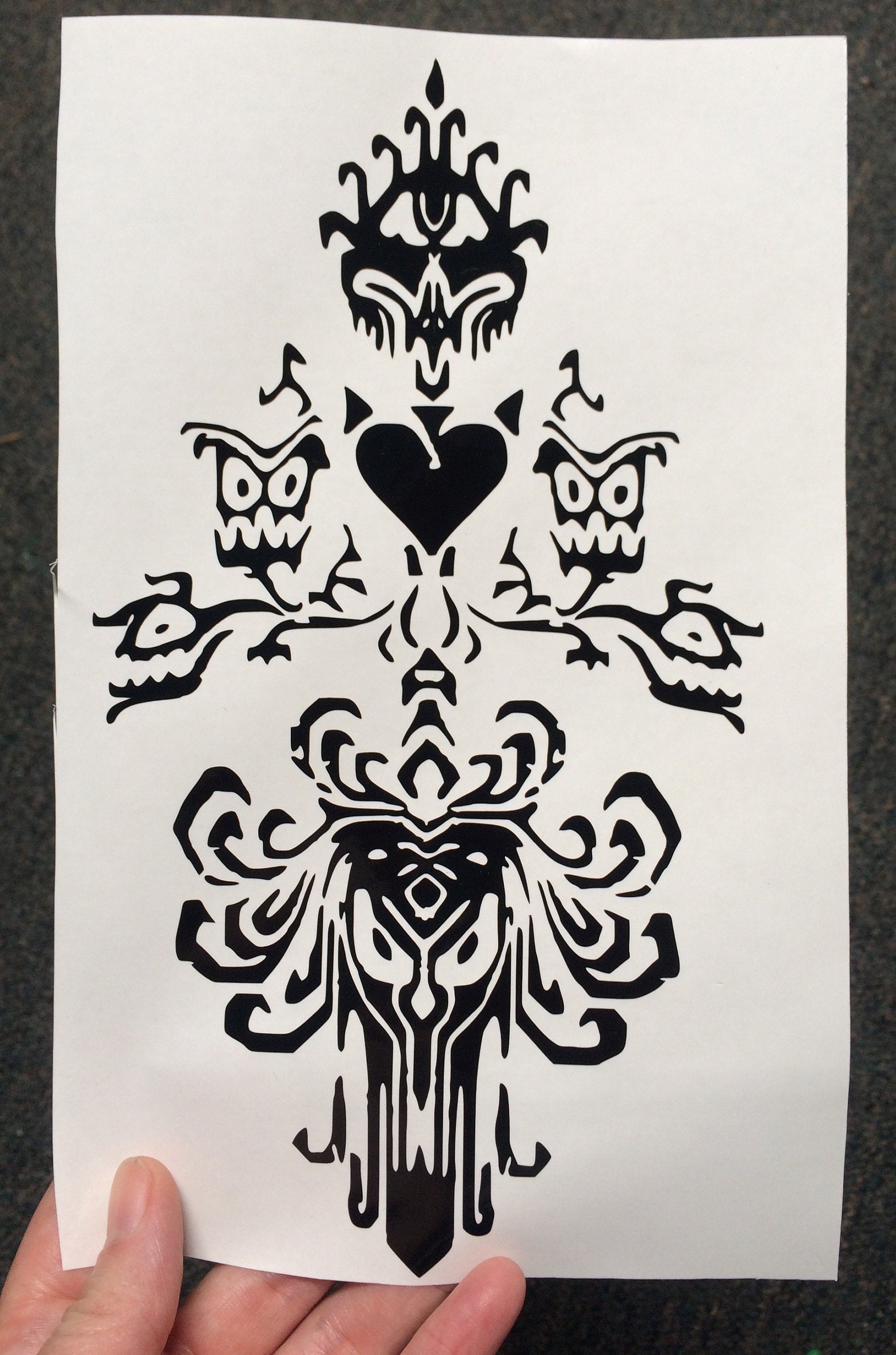 Haunted Mansion Wallpaper Inspired Vinyl Sticker Decal Car Window ...