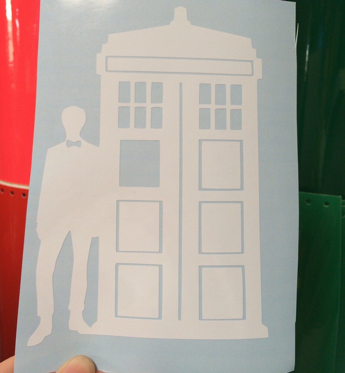 Doctor Who Police Call Box Inspired Vinyl Sticker Decal Car Window ...