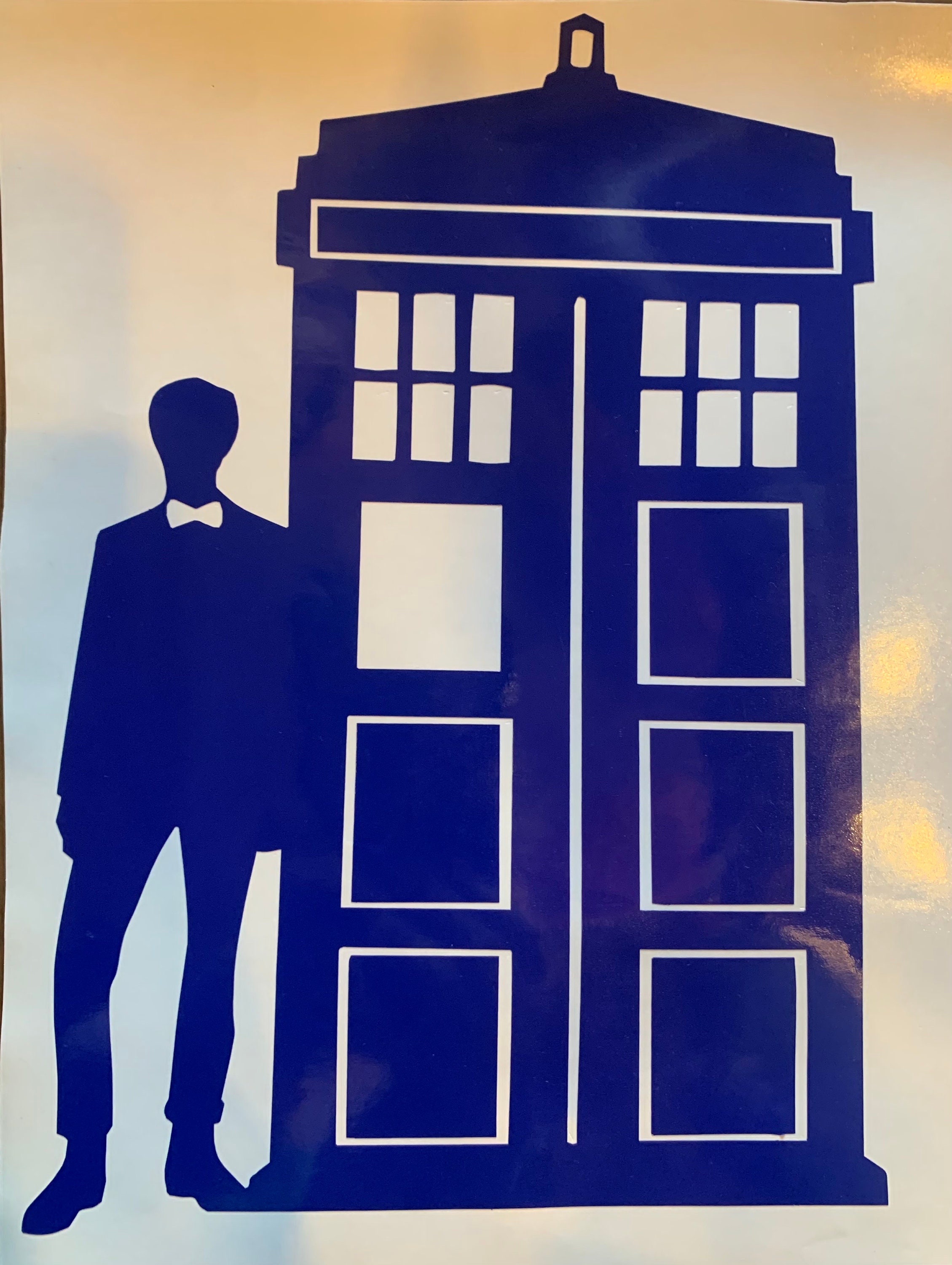 Doctor Who Police Call Box Inspired Vinyl Sticker Decal Car Window ...