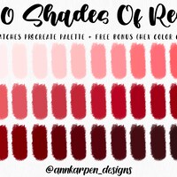 Procreate Red - Etsy