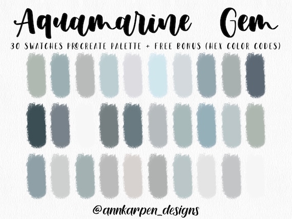 Paleta De Colores Pastel Aguamarina 30+ Paleta De Colores Aguamarina
