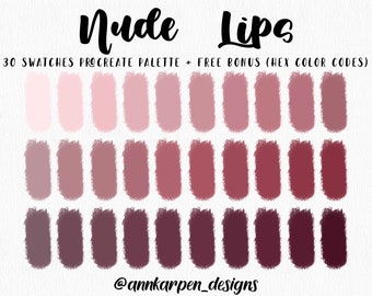 Nude Lips Palette - Etsy