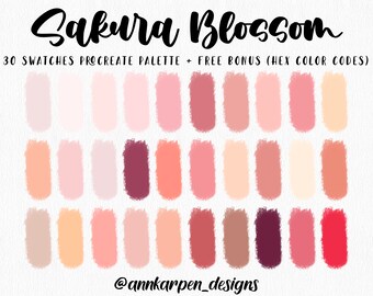 Sakura Color Palette - Etsy