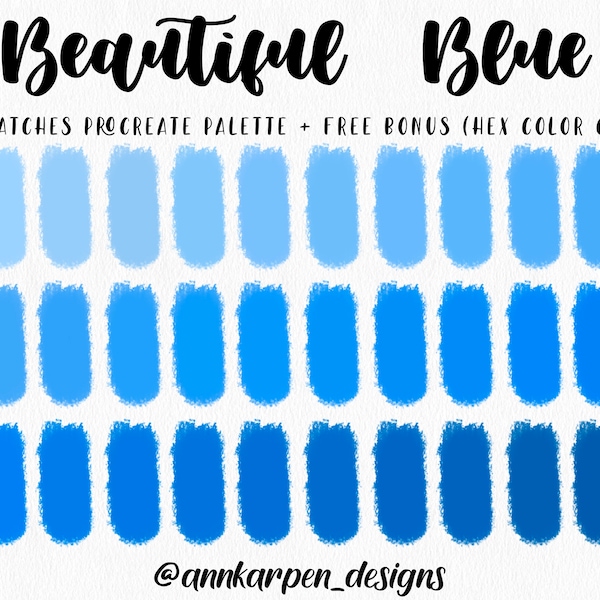 Bright Neon Blue - Etsy