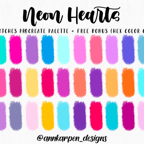 Sleepover Procreate Palette 30 HEX Color Codes Instant - Etsy Sleepover Procreate Palette 30 HEX Color Codes Instant - Etsy