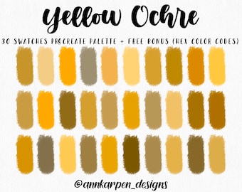 Warm Yellow Swatches - Etsy
