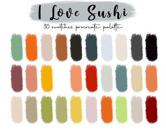 Sushi Color Palette - Etsy