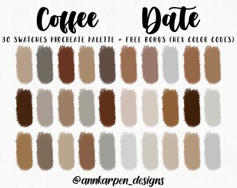 Clementines Procreate Palette 30 HEX Color Codes Instant - Etsy