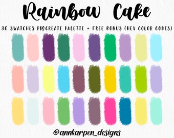 Rainbow Hex Color - Etsy