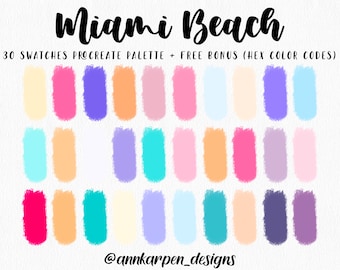 Leo Zodiac Procreate Palette, 30 HEX Color Codes, Instant Digital ...