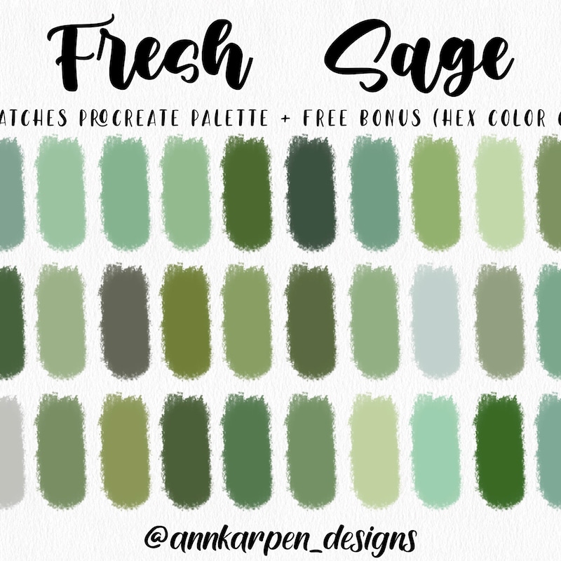 Sage Green Color Palette - Etsy