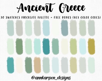 Ancient Greek Color Palette - Etsy
