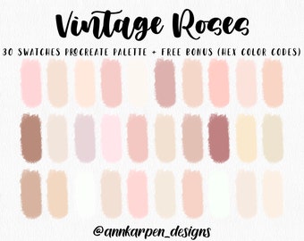 Purity Procreate Palette 30 HEX Color Codes Instant Digital - Etsy