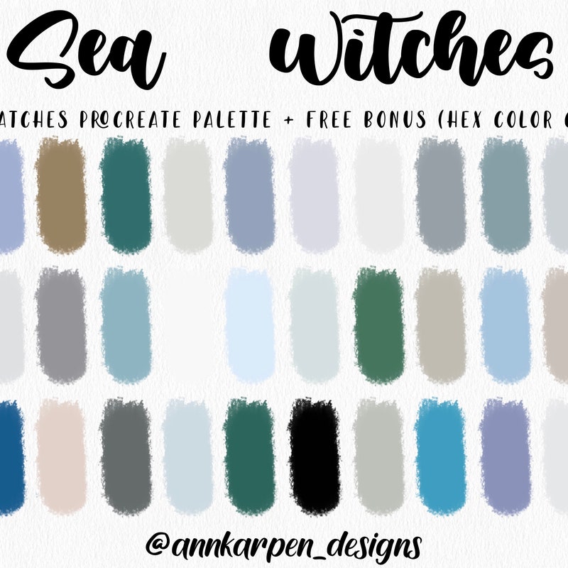 Witch Color Palette - Etsy