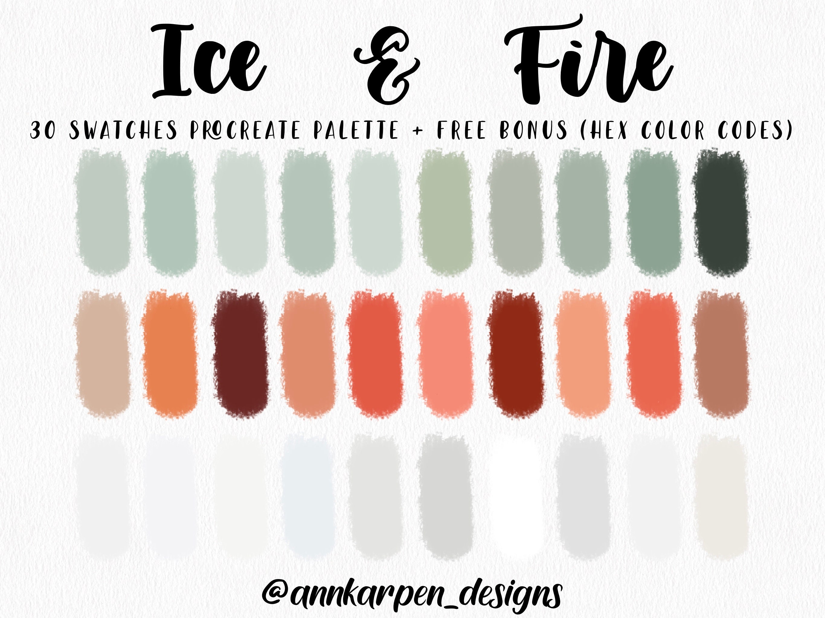 Vintage Books Procreate Palette 30 Hex Color Codes Instant Digital